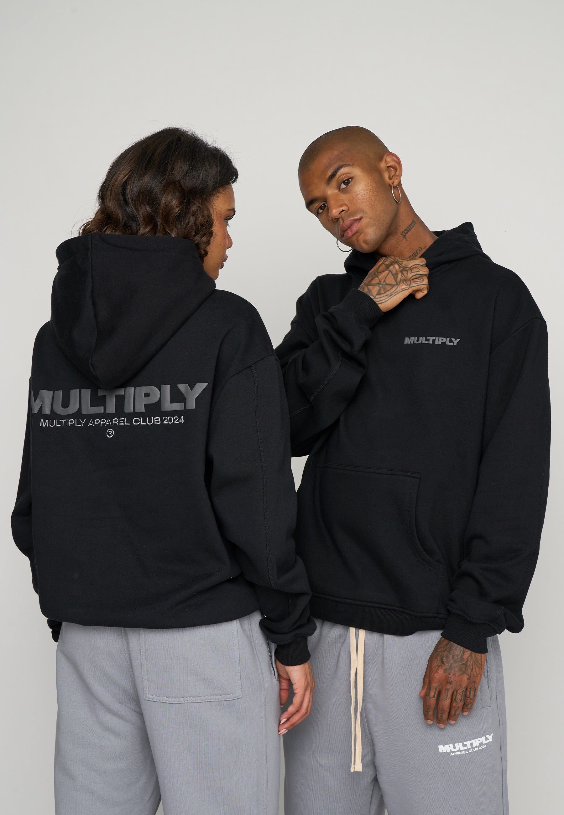 Oversize Hoodie MULTIPLY 2 Black